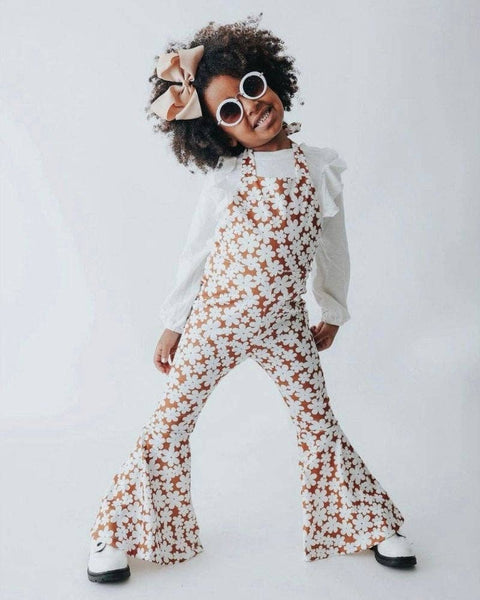 Andi Pleated Bell Bottom Jumpsuit - Flower Child – TheAllyCatWalk