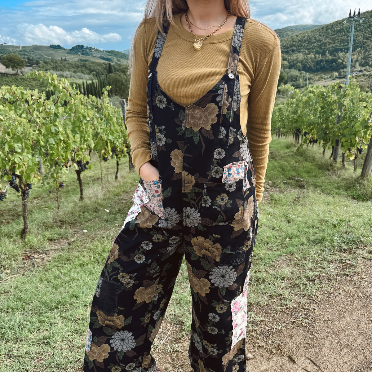 POL Tuscan Floral Overalls – TheAllyCatWalk