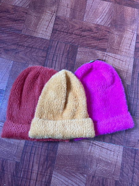 Fuzzy Ribbed Beanie – TheAllyCatWalk